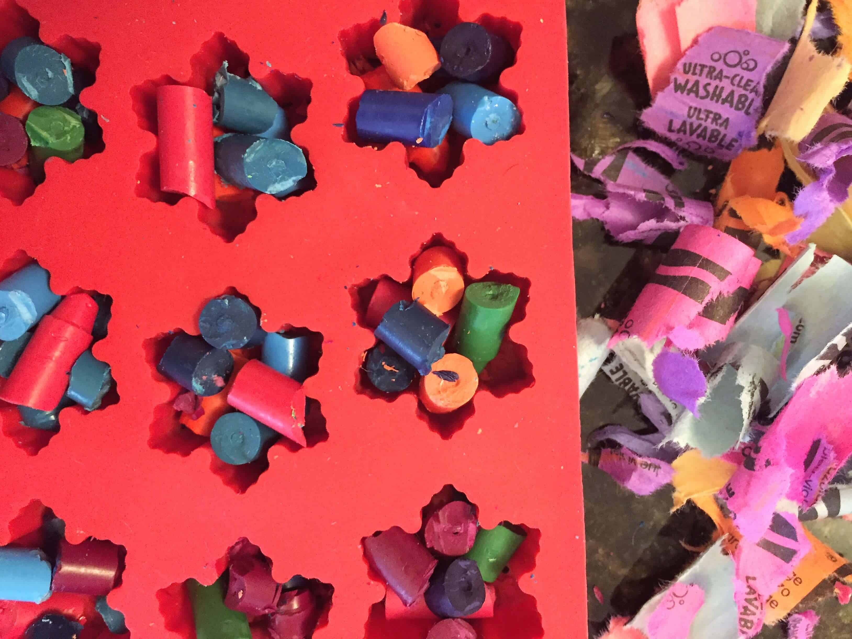 Fun with Grandma: DIY Colorful Melted Crayon Art