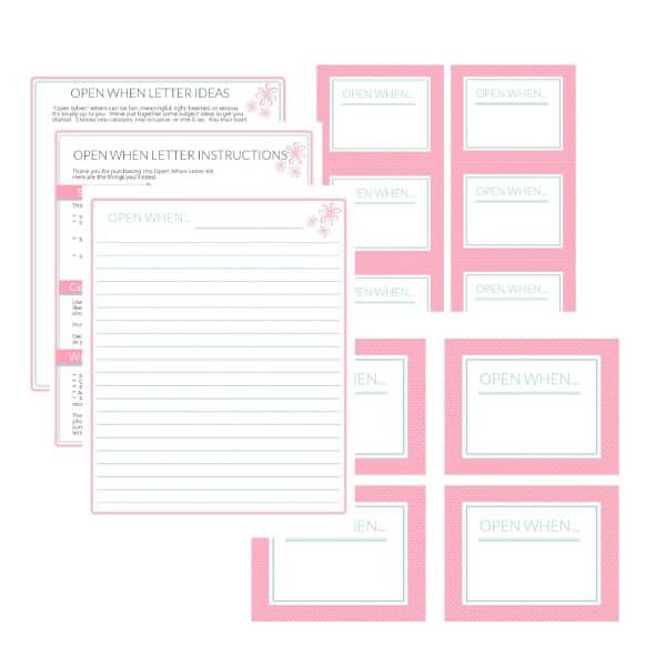 Easy "Open When" Letter Ideas for Kids and Grandkids + Printables