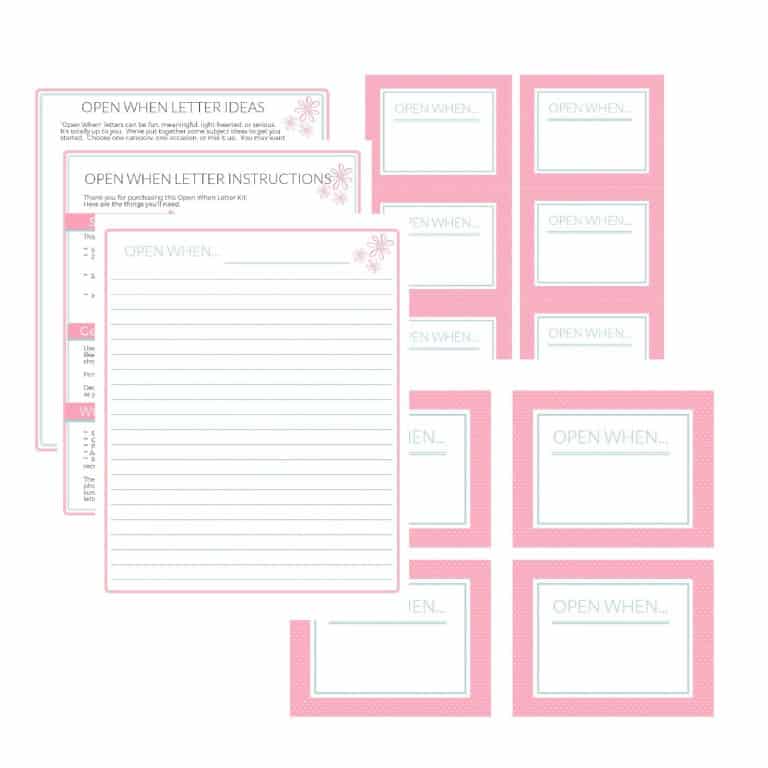 Easy "Open When" Letter Ideas for Kids and Grandkids + Printables